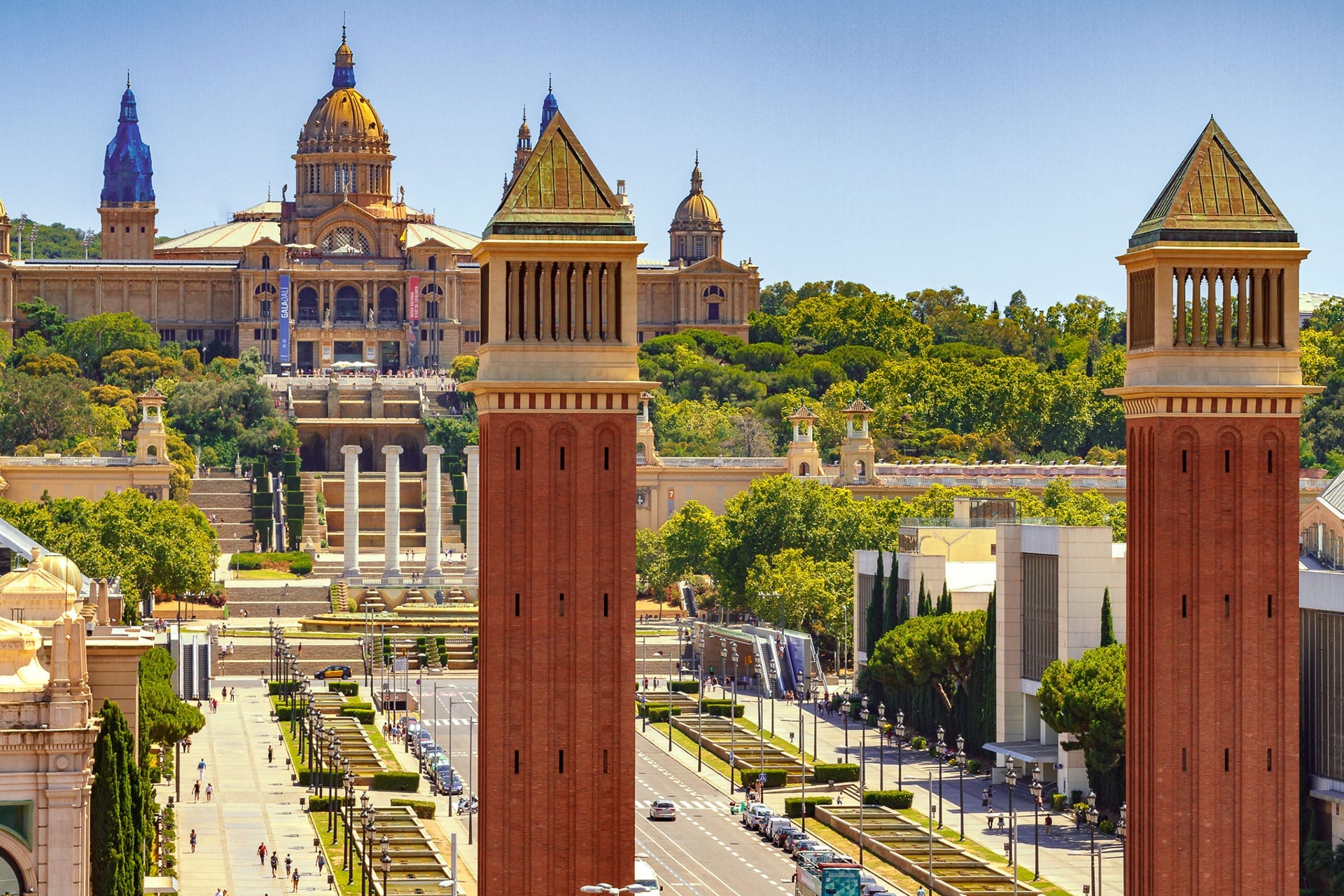Exhibition Towers - Prestige Barcelona Tourist Guide